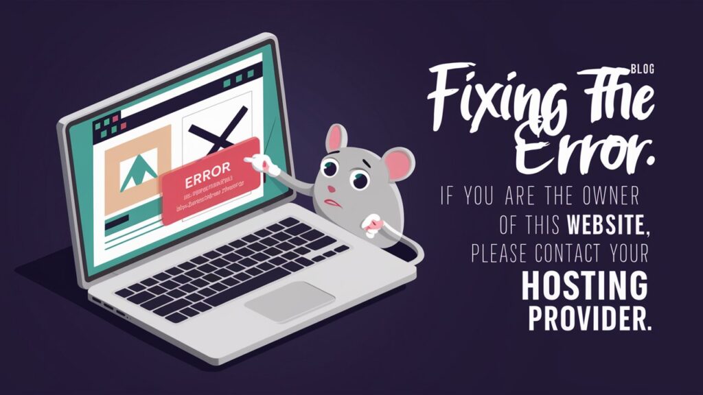 Fixing the Error: If You Are the Owner of This Website, Please Contact ...